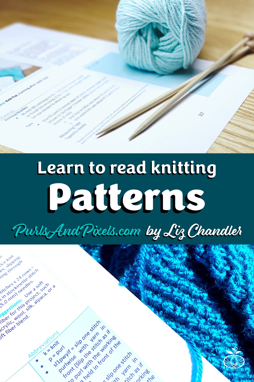 Reading Knitting Patterns, a knitting lesson from PurlsAndPixels