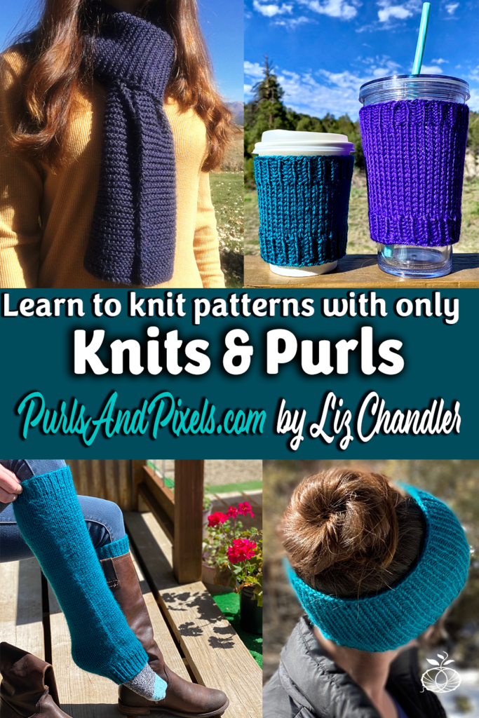Beginner Knitting Patterns - PurlsAndPixels