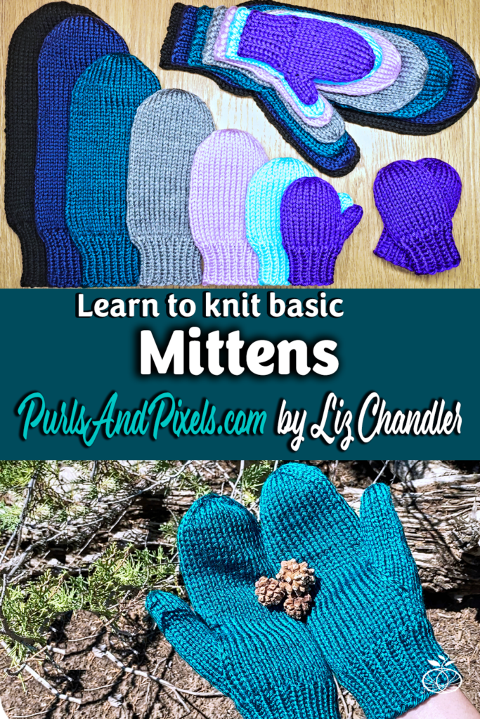 Simple Mitten Knitting Pattern - PurlsAndPixels