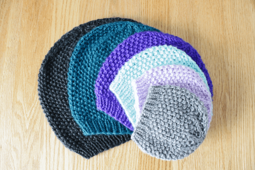 Seed Stitch Textured Beanie Hat Knitting Pattern - PurlsAndPixels