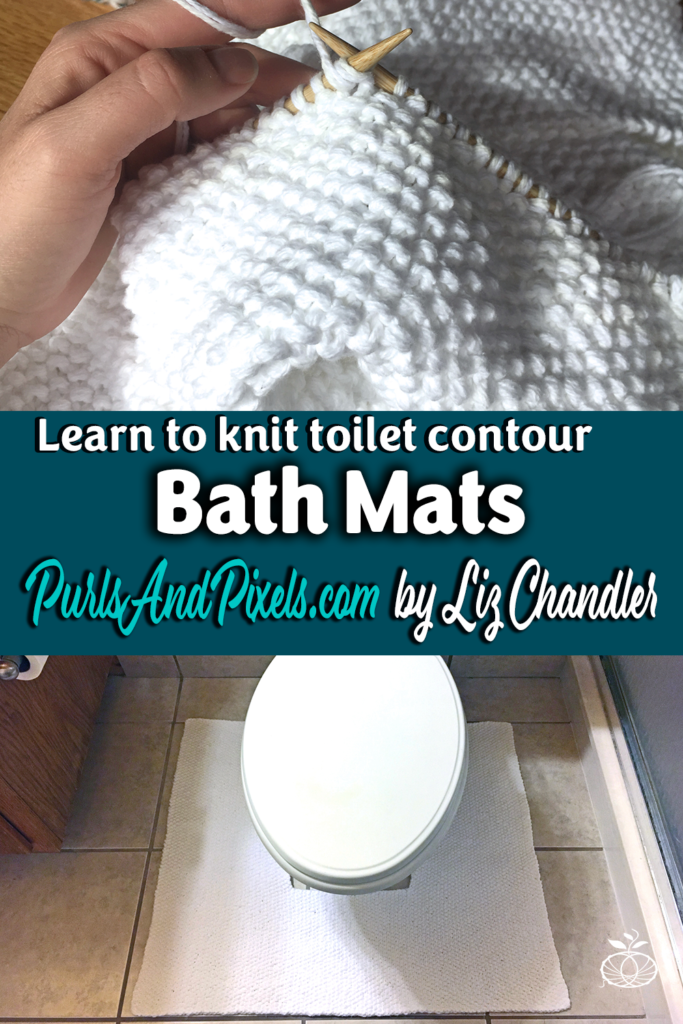 Toilet Contour Rug & Bath Mat Free Knitting Pattern - PurlsAndPixels