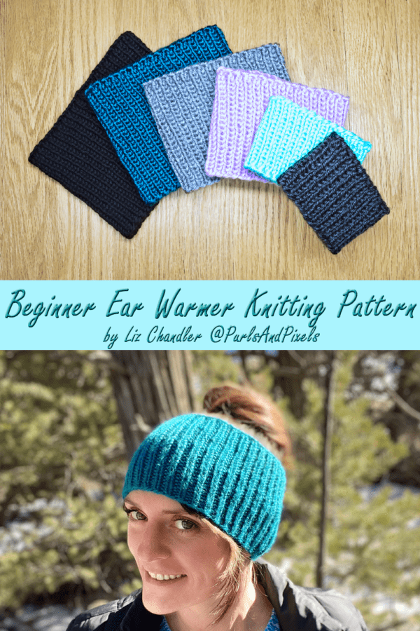 Beginner Ear Warmer Knitting Pattern - PurlsAndPixels