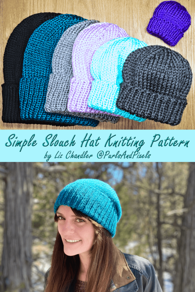 Basic Slouch Hat - PurlsAndPixels